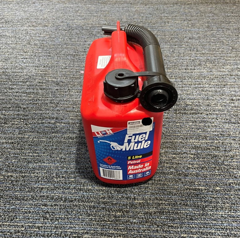 Lion Fuel Mule 5L Unleaded Fuel Jerry Can – Getaway Outdoors Kelmscott