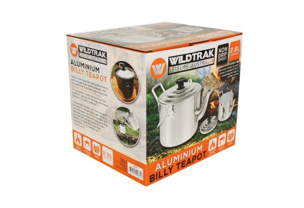Wildtrak 2800ml Aluminium Billy Tea Pot – Getaway Outdoors Kelmscott
