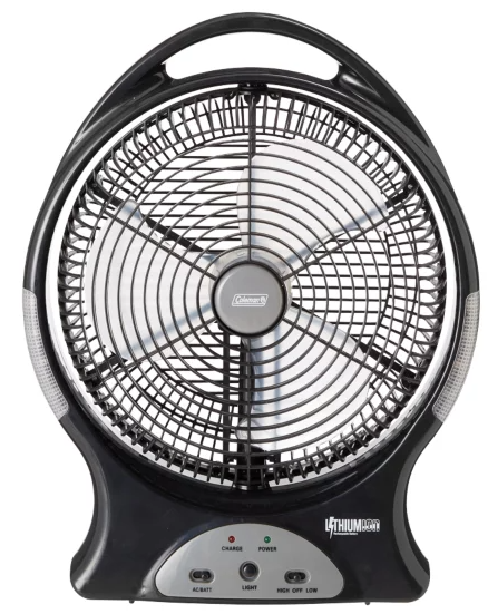 Coleman Lithium Ion Rechargeable Table Fan 12 Inch – Getaway Outdoors ...